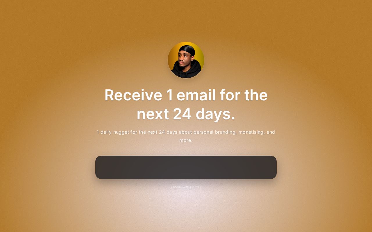 24 Emails Sign Up Form
